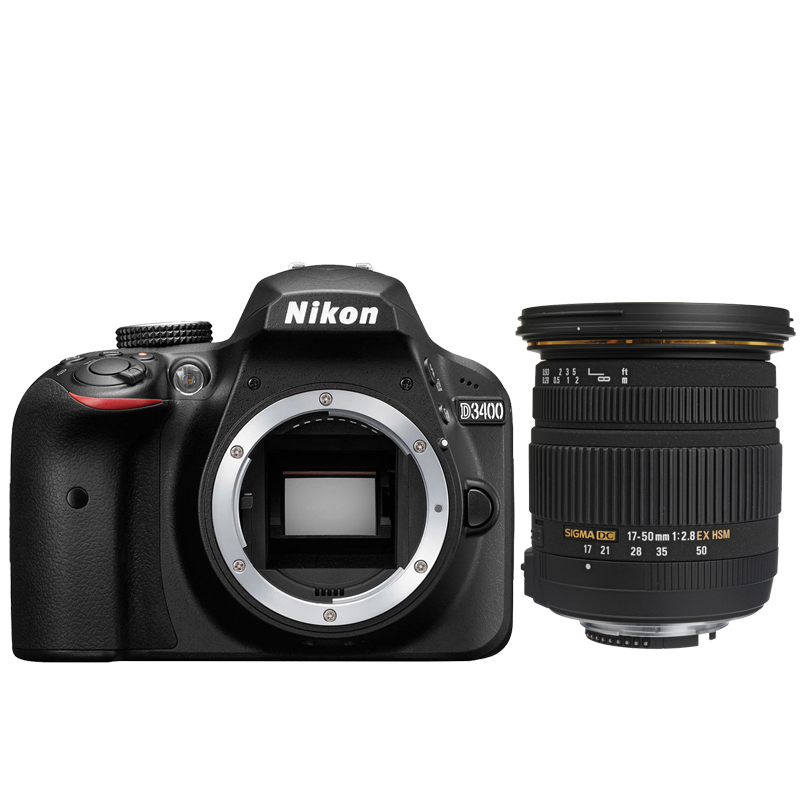 Buy Nikon D3400 DSLR Camera with Sigma 17-50mm f/2.8 EX DC OS HSM Lens ...